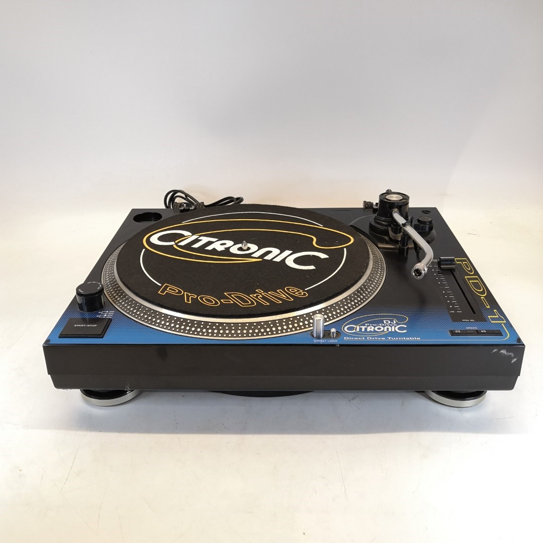 CITRONIC PD-1 DJ Pro-Drive Direct Drive Turntable PHONO - ICP Vintage ...