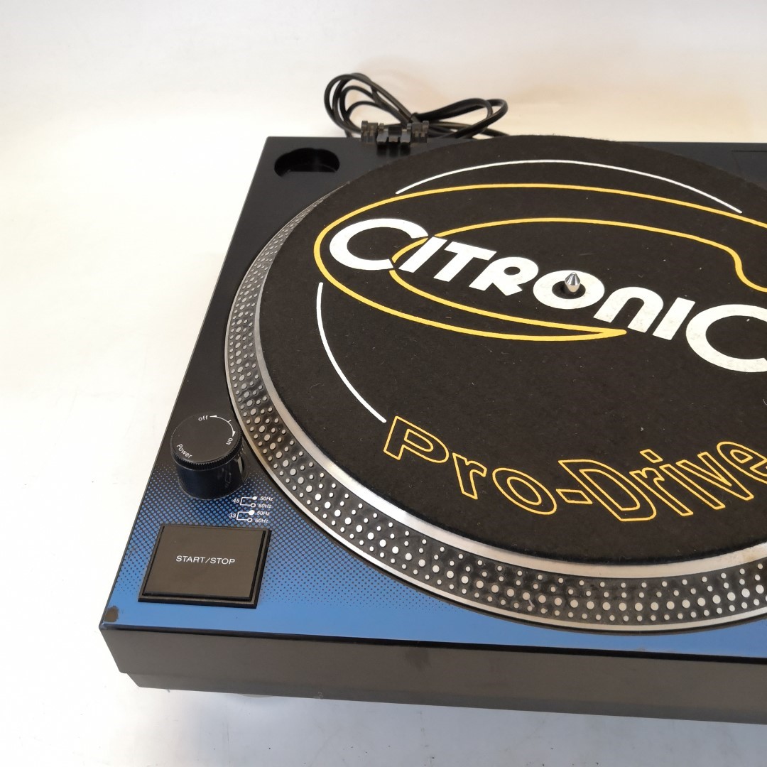CITRONIC PD-1 DJ Pro-Drive Direct Drive Turntable PHONO - ICP Vintage ...