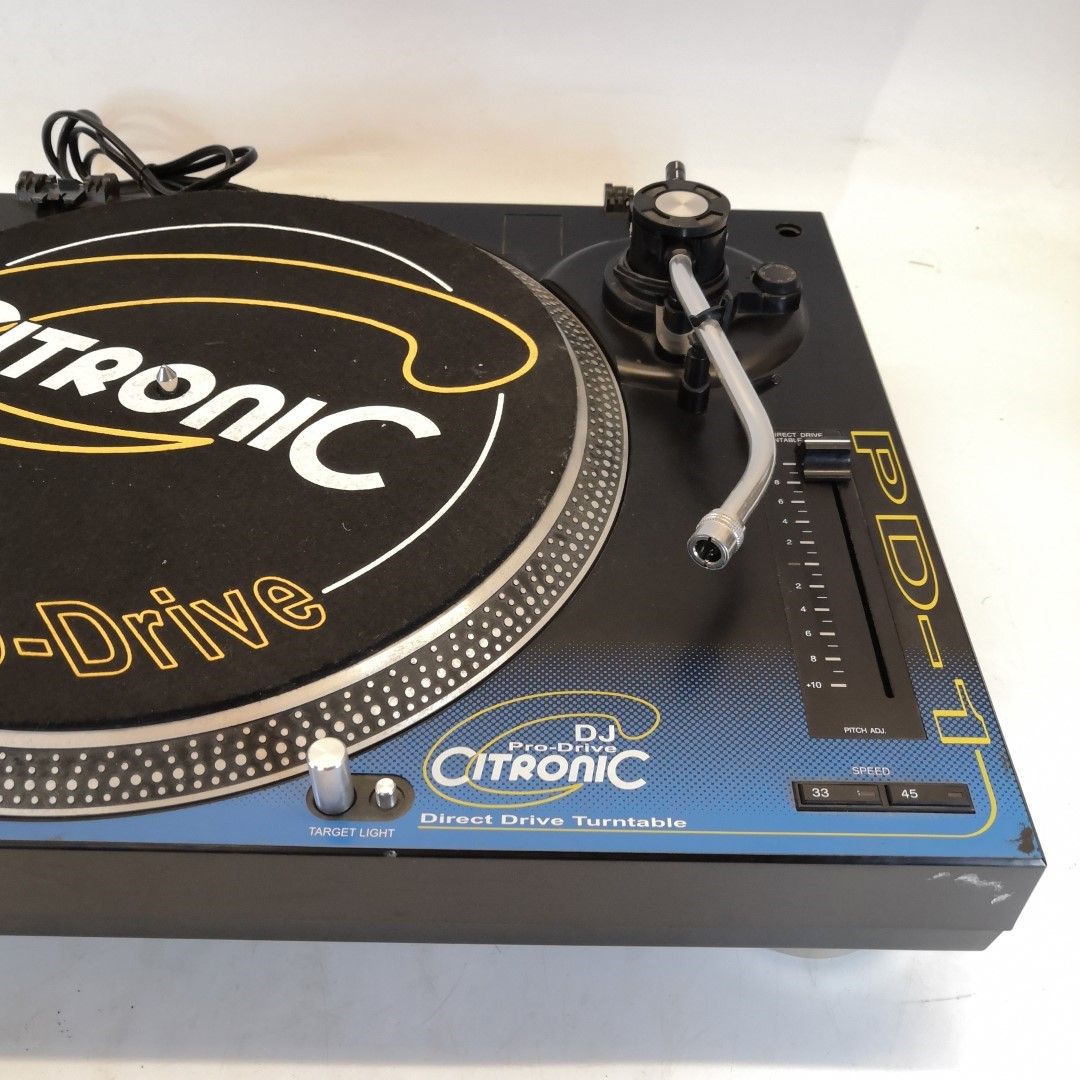 CITRONIC PD-1 DJ Pro-Drive Direct Drive Turntable PHONO - ICP Vintage ...