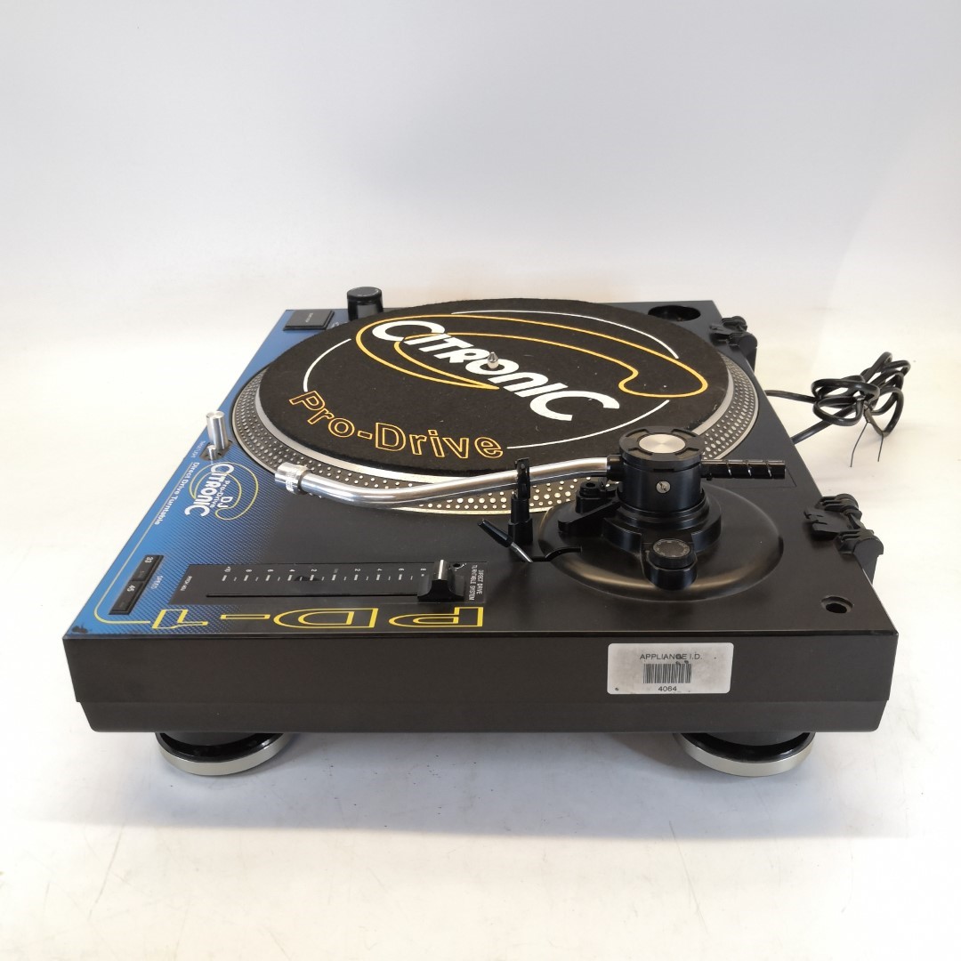 CITRONIC PD-1 DJ Pro-Drive Direct Drive Turntable PHONO - ICP Vintage ...